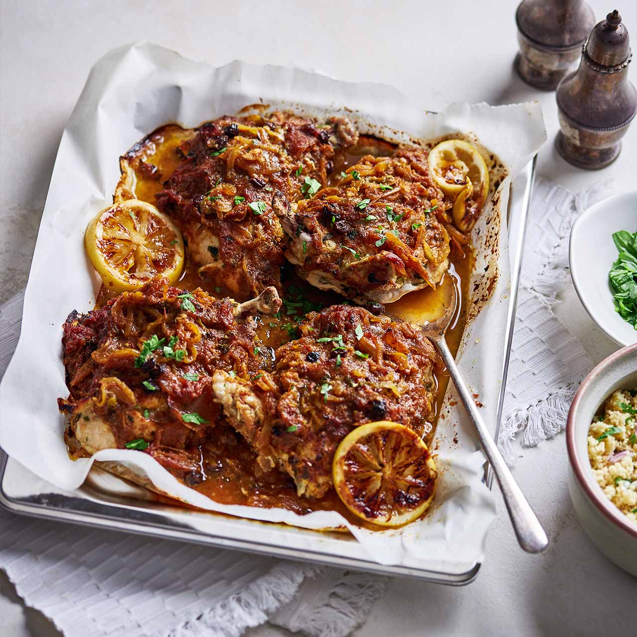 Syrian chicken with honey, lemon and ginger | The Dinner Ladies